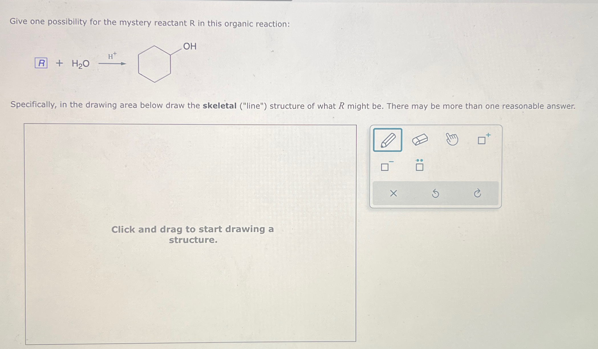 Solved Give one possibility for the mystery reactant R ﻿in | Chegg.com
