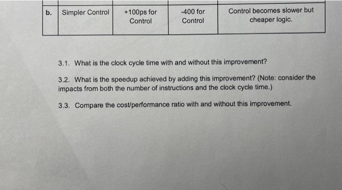 Solved 3 (3pt) When processor designers consider a possible | Chegg.com