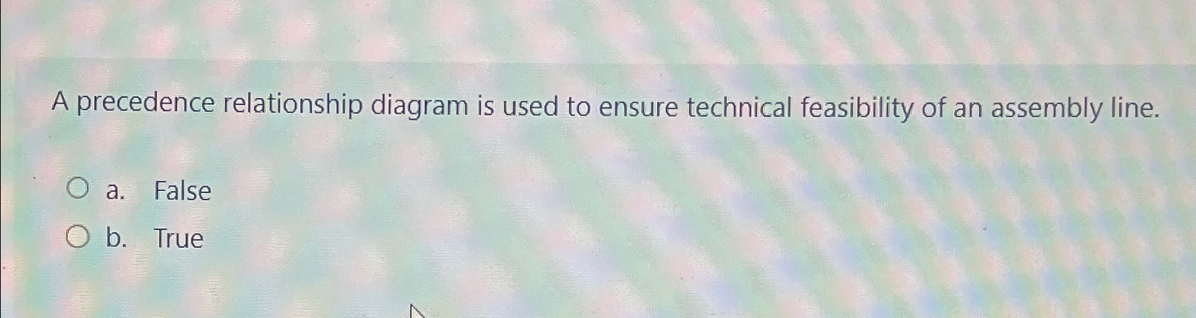 Solved A precedence relationship diagram is used to ensure | Chegg.com