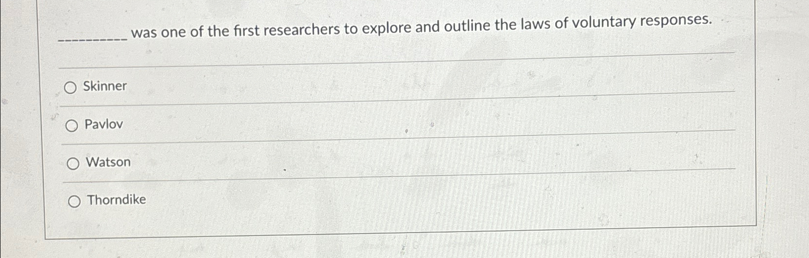 Solved was one of the first researchers to explore and | Chegg.com