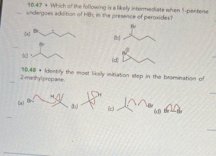 Solved 10.47 - Which of the following is a likely | Chegg.com