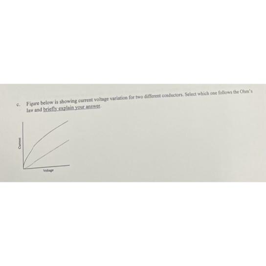 Solved c. ﻿Figare below is showing current voltage variation | Chegg.com