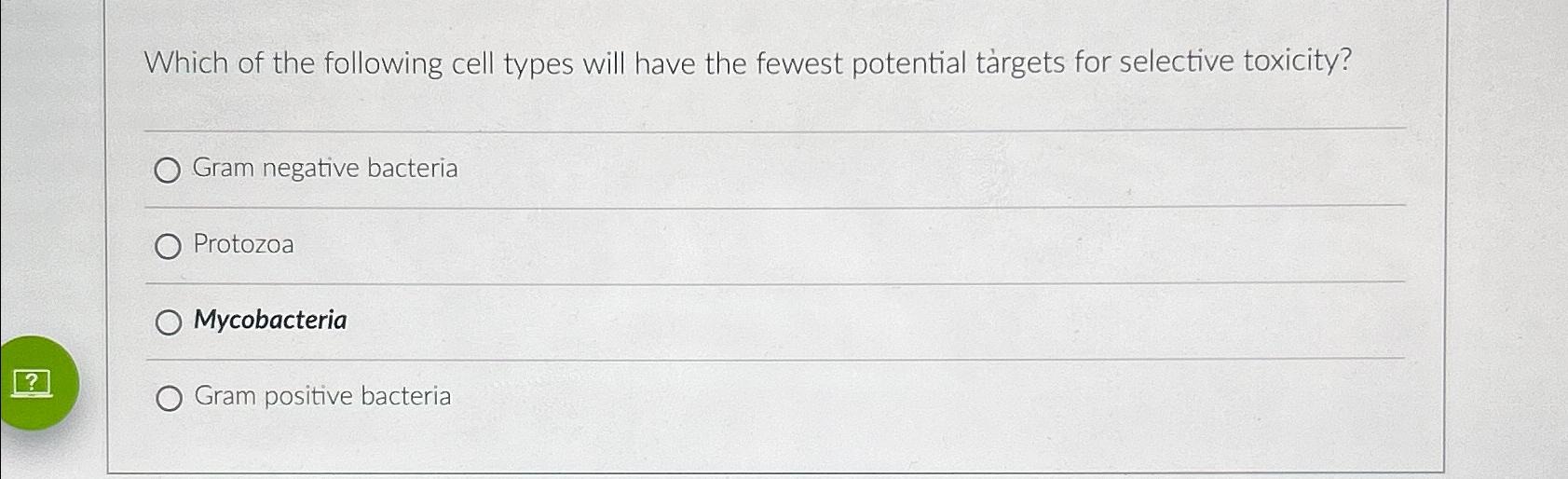 Solved Which of the following cell types will have the | Chegg.com