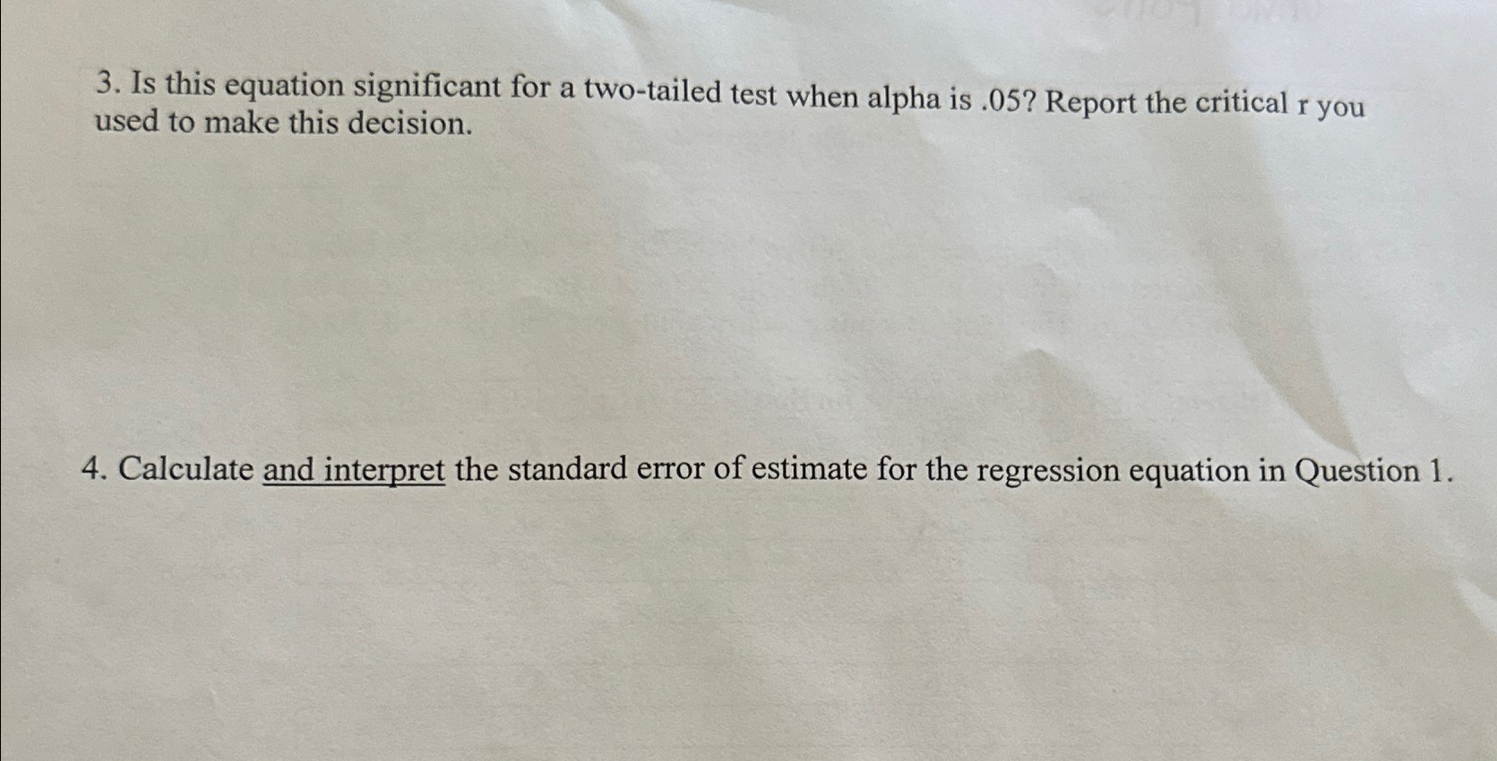 Solved Is this equation significant for a two-tailed test | Chegg.com