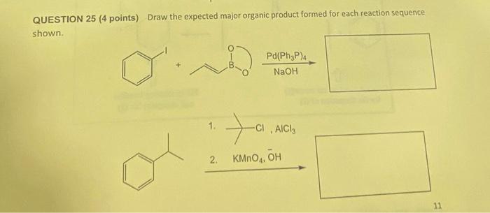 Solved QUESTION 25 (4 points) Draw the expected major | Chegg.com