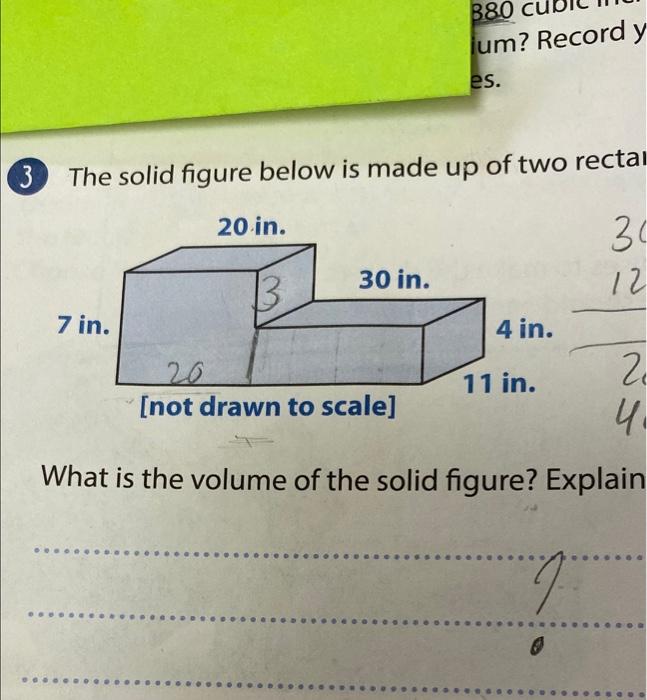 Solved 380 CY lum? Record y es. 3 The solid figure below is | Chegg.com