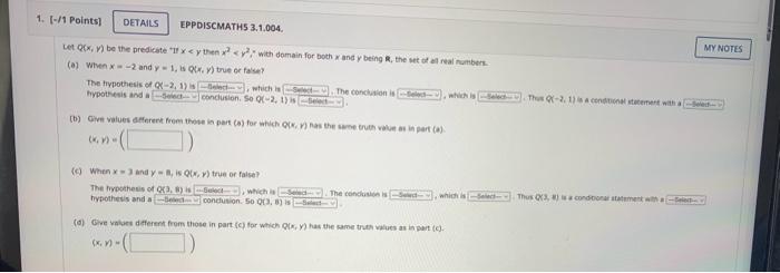 Solved Let Q(x,y) be the predicate 'If x | Chegg.com