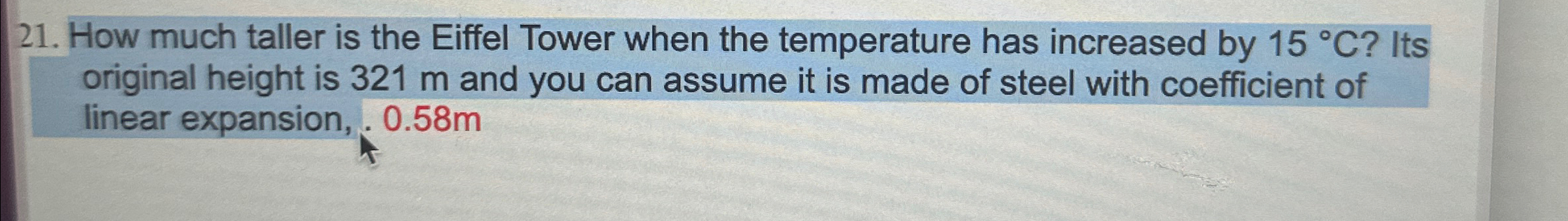 Solved How much taller is the Eiffel Tower when the | Chegg.com