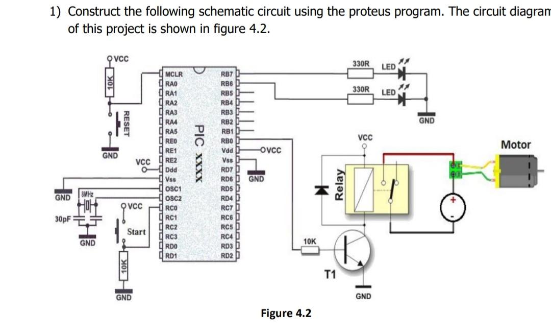 how can I design this in Proteus I need the name of | Chegg.com