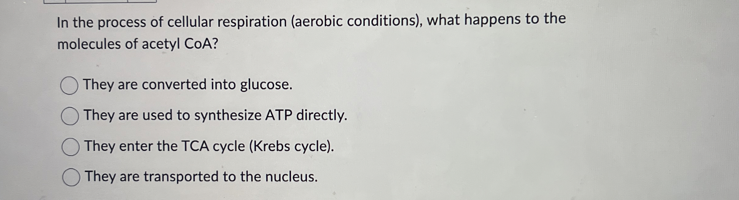 Solved In the process of cellular respiration (aerobic | Chegg.com