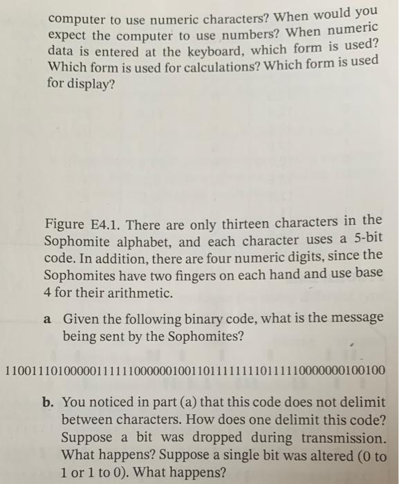 4.4 ASCII, Unicode, and EBCDIC are, of course, not | Chegg.com