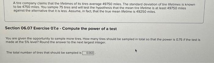 Solved Section 06.07 Exercise 07 - Compute the power of a | Chegg.com