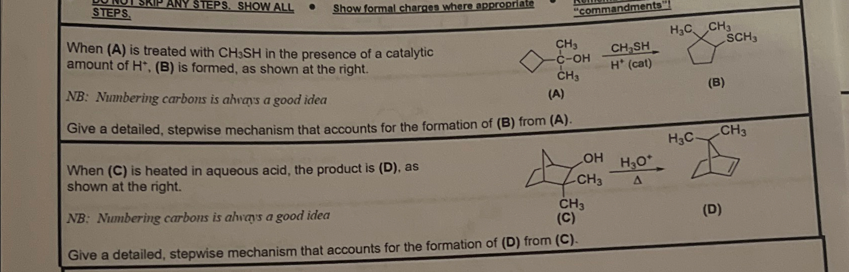 Solved Please draw our both mechanisms | Chegg.com