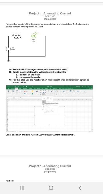 Project 1. Alternating Current ECE 3330 [15 points | Chegg.com