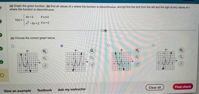 Solved A Graph The Given Function B Find All Values Of 4504