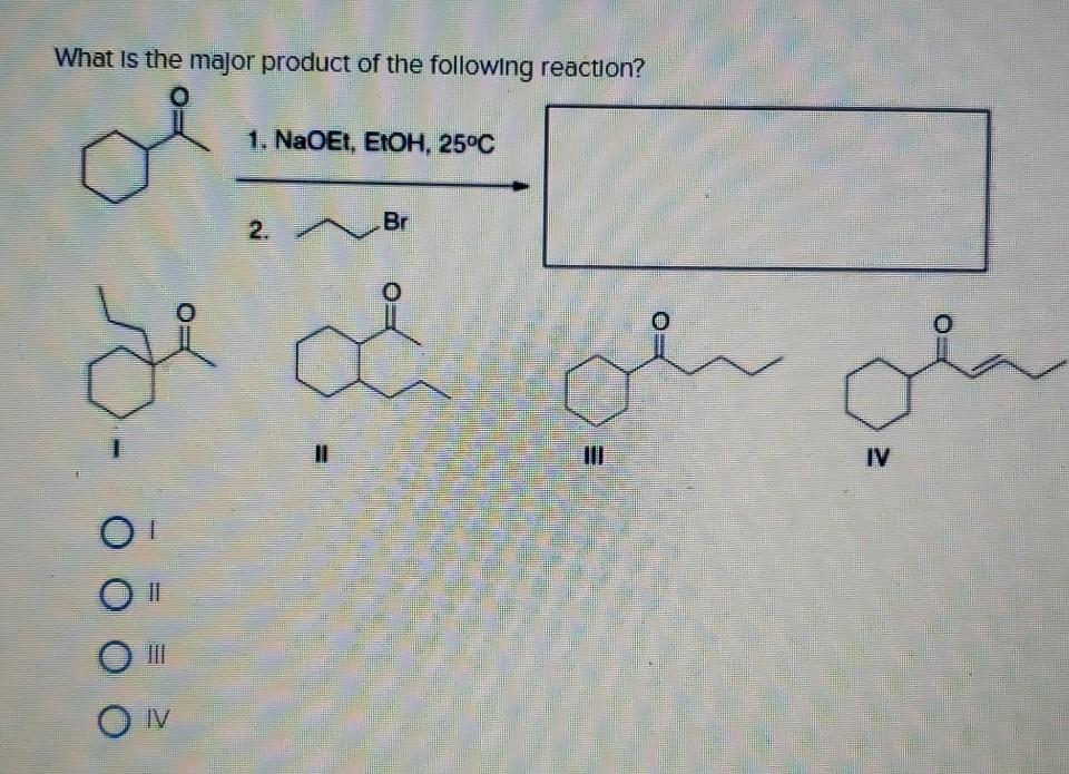 Solved What is the major product of the following reaction? | Chegg.com