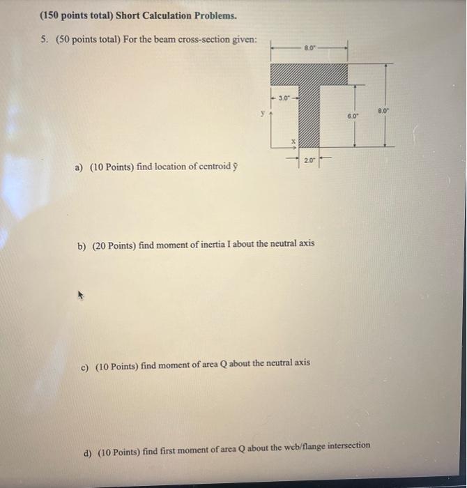 Solved (150 points total) Short Calculation Problems. 5. ( | Chegg.com Solved (150 points total) Short Calculation Problems. 5. ( | Chegg.com