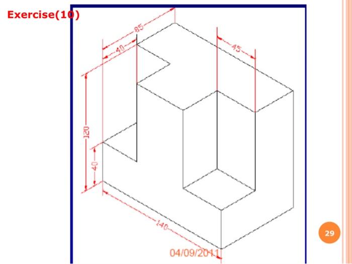 Solved free hand sketch the orthographic views of the | Chegg.com