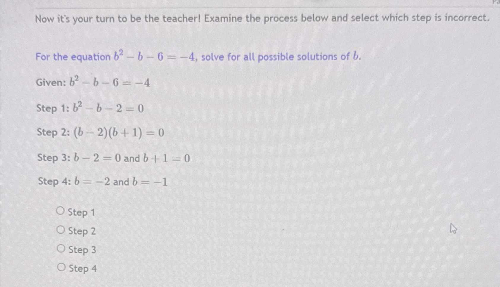 Solved Now it's your turn to be the teacher! Examine the | Chegg.com