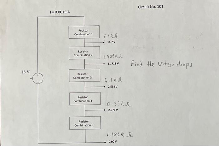 Solved Circuit No. 101 | Chegg.com