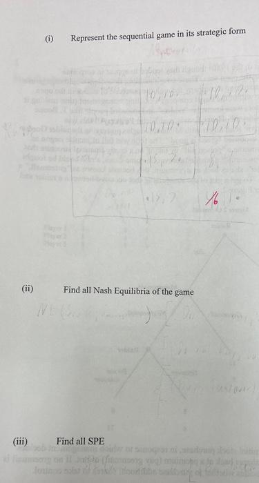 This is a game theory question. Please answer it | Chegg.com
