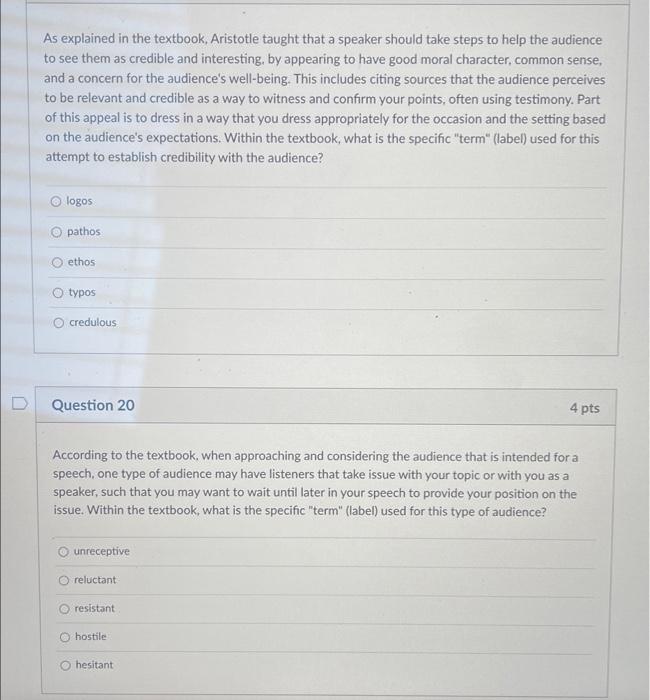 As explained in the textbook, Aristotle taught that a | Chegg.com