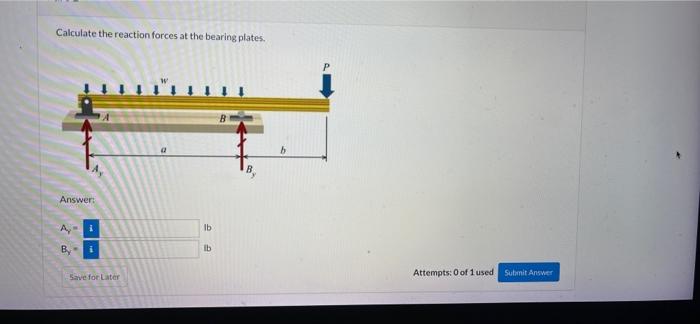Solved For the beam shown, the allowable bearing stress for | Chegg.com