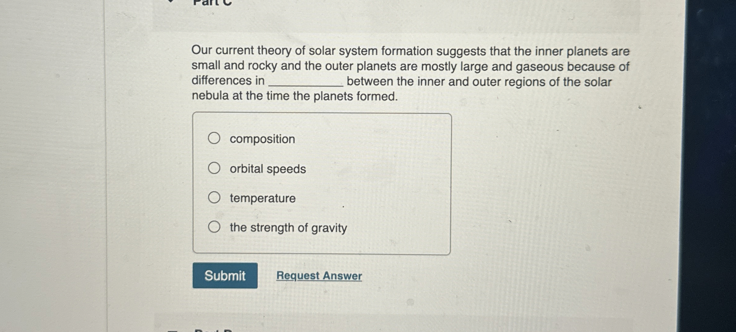 Solved Our current theory of solar system formation suggests | Chegg.com