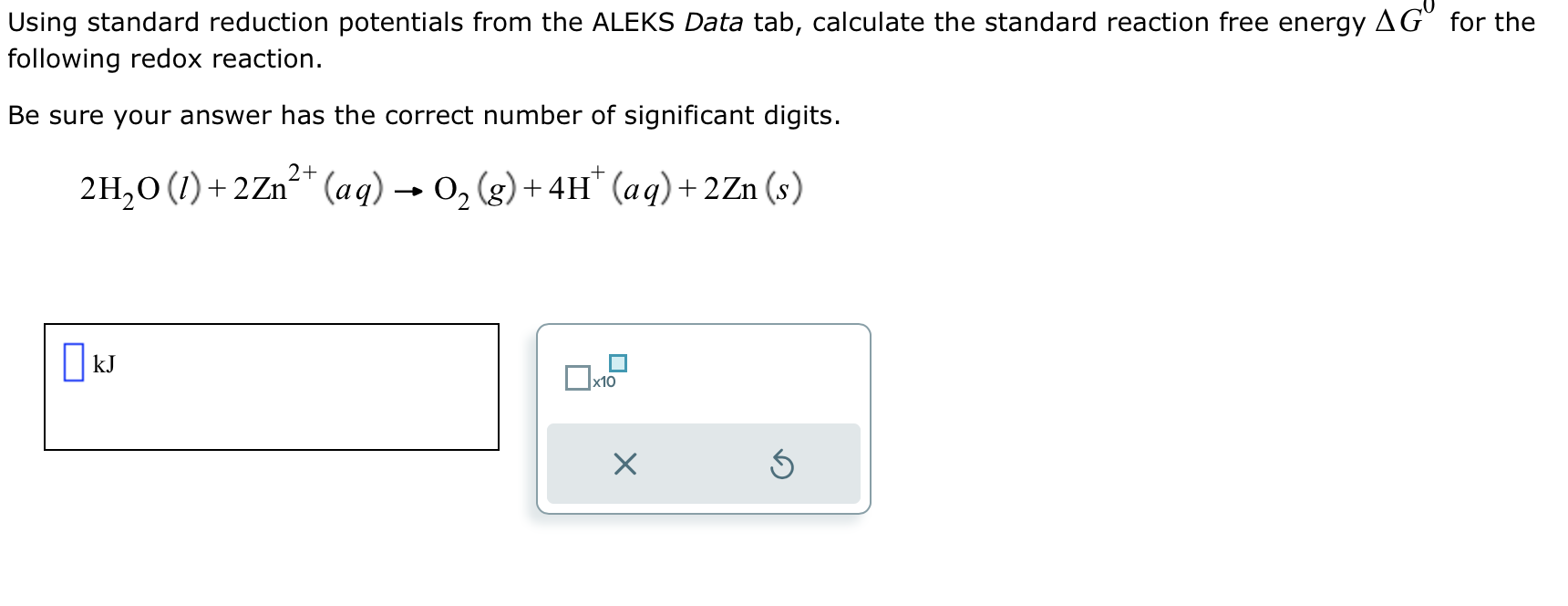 Solved Using standard reduction potentials from the ALEKS | Chegg.com