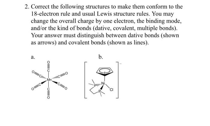 Solved 2. Correct the following structures to make them | Chegg.com