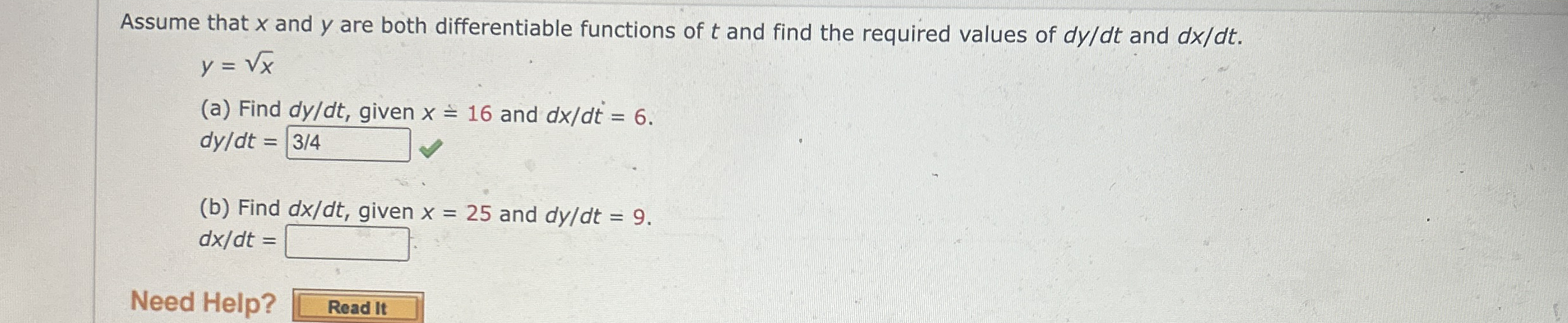 Solved Assume That X ﻿and Y ﻿are Both Differentiable