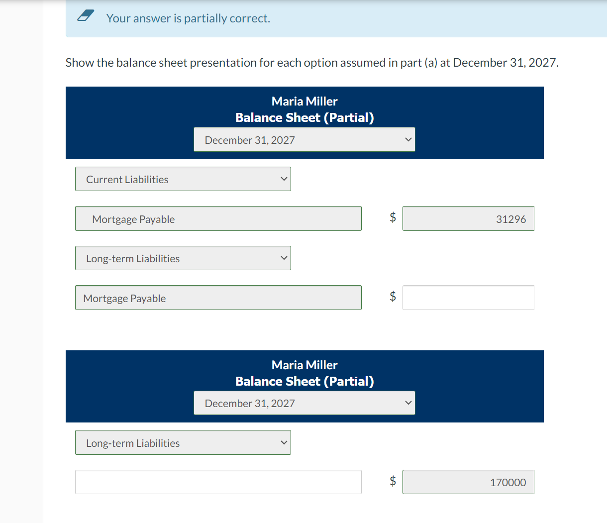 Solved The Interest ExpenseMortgage payable is | Chegg.com