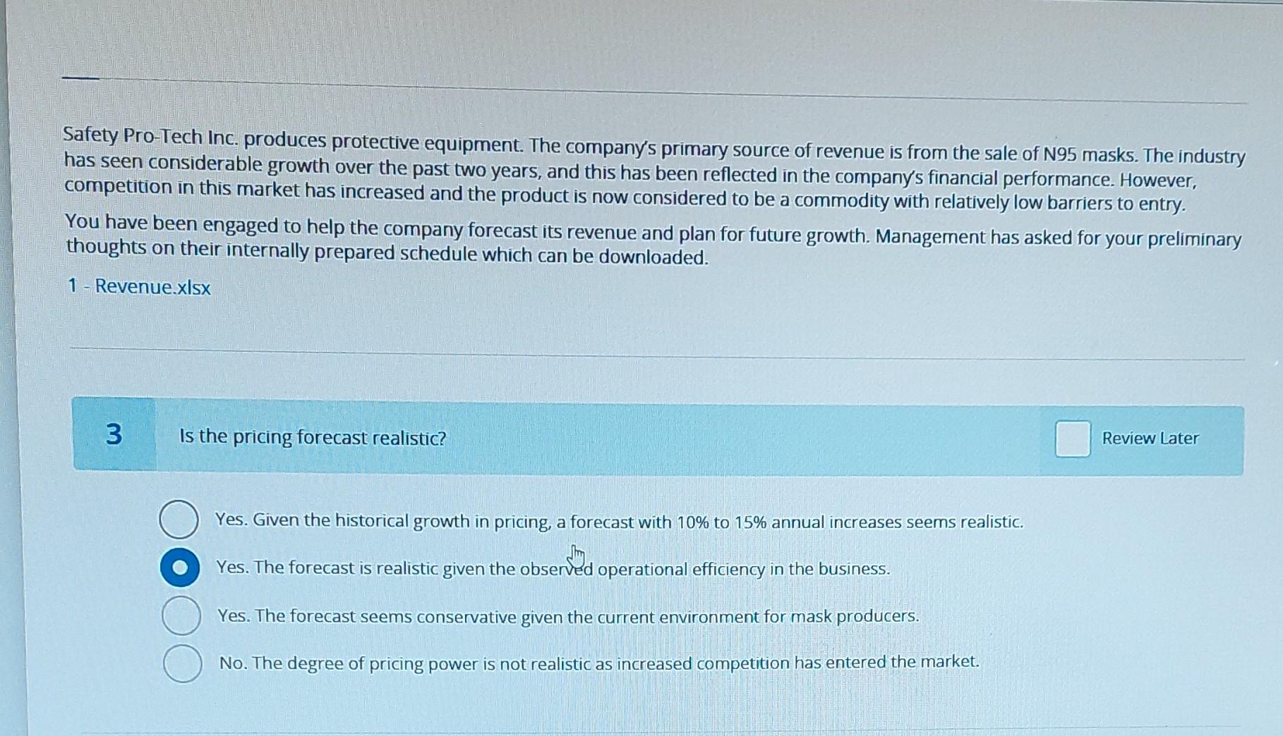 Solved Safety Pro-Tech Inc. produces protective equipment. | Chegg.com