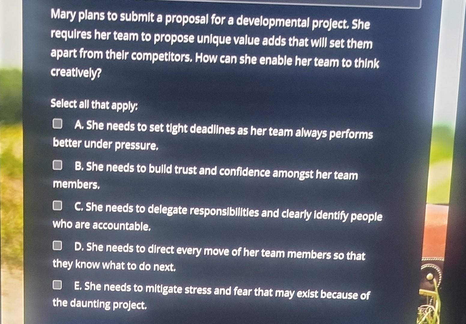 Solved Mary plans to submit a proposal for a developmental | Chegg.com