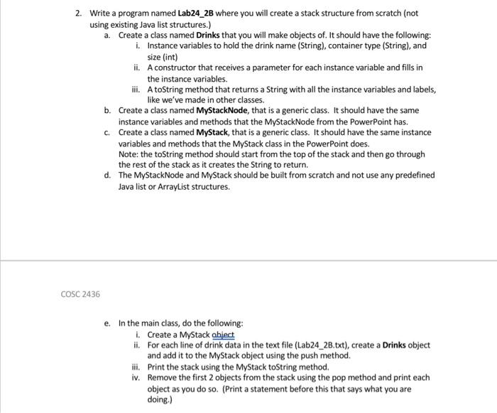Solved Write a program named Lab24_2B where you will create | Chegg.com