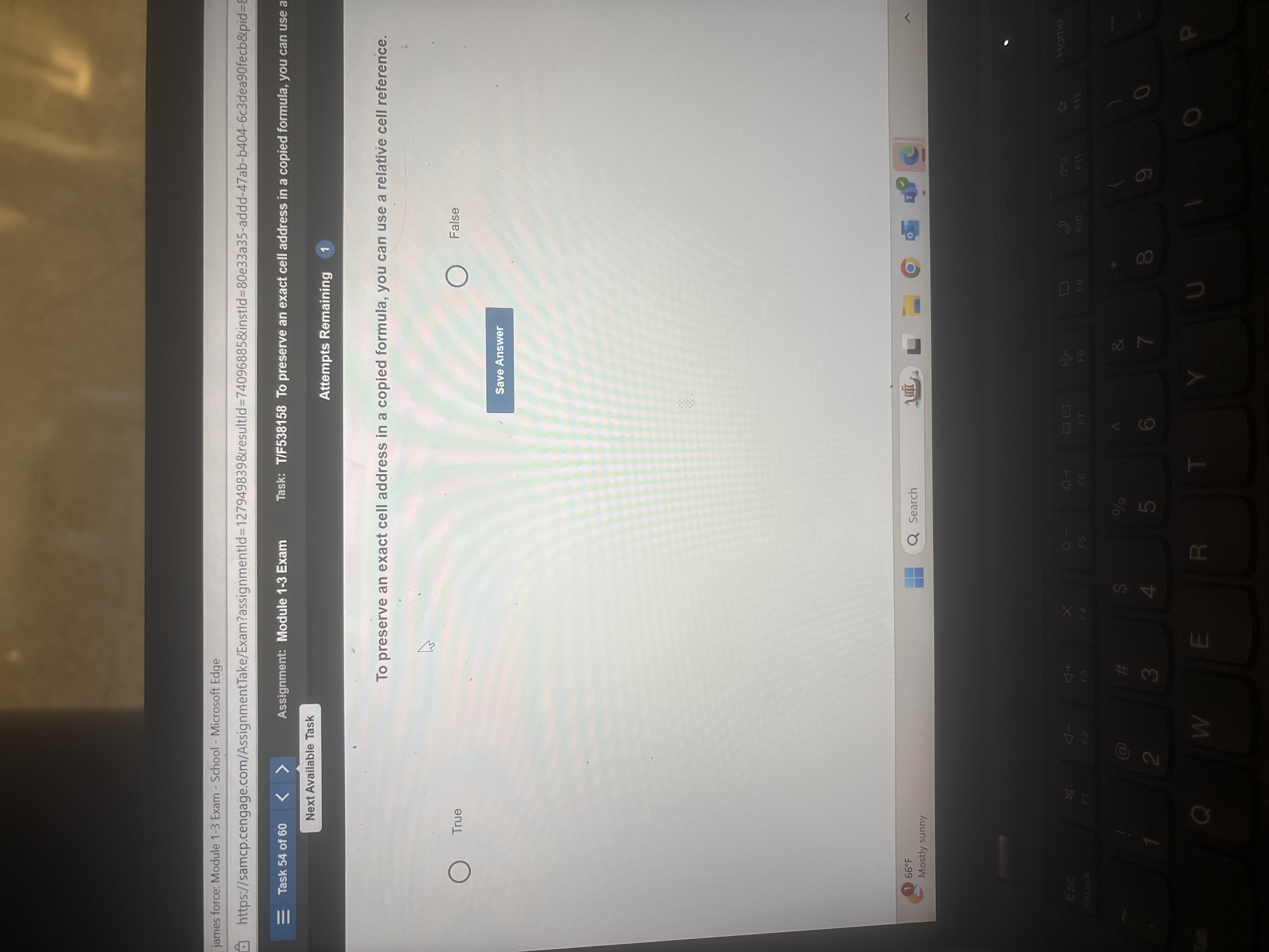 Solved To preserve an exact cell address in a copied | Chegg.com