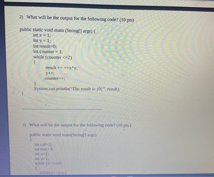 Solved 1) Write a program that uses any type of iteration | Chegg.com