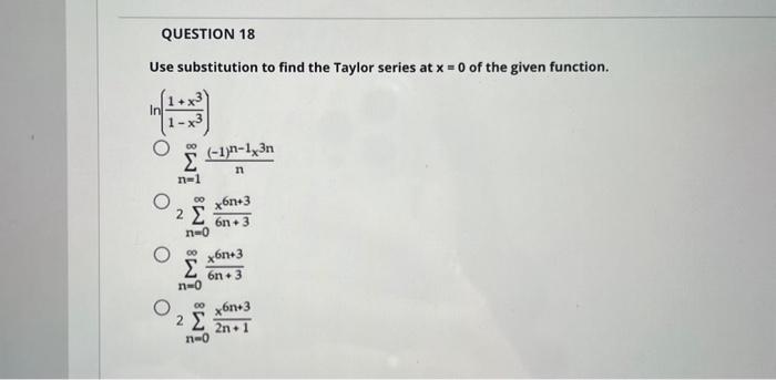 Solved Use series to evaluate the limit. | Chegg.com