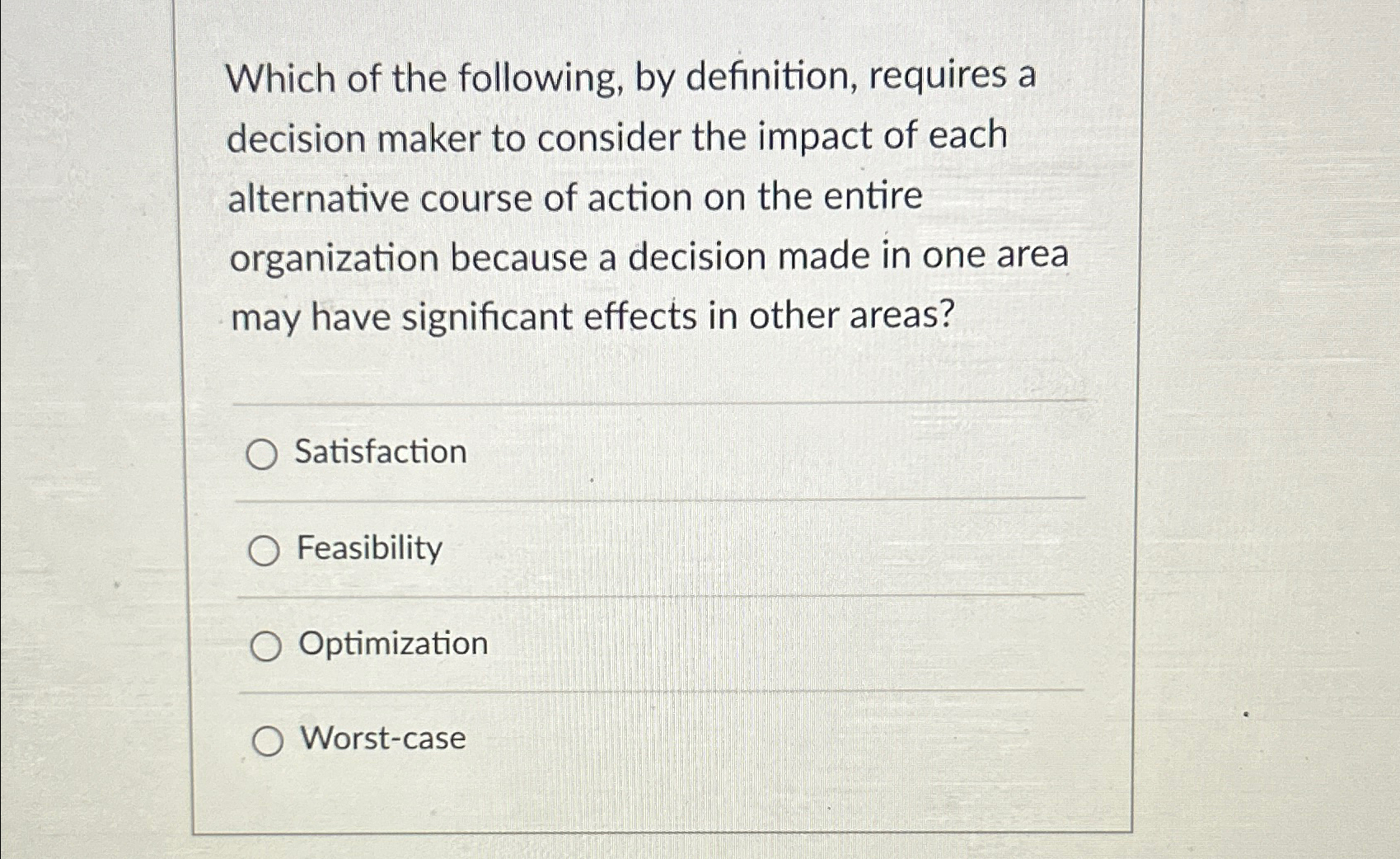 Solved Which of the following, by definition, requires a | Chegg.com
