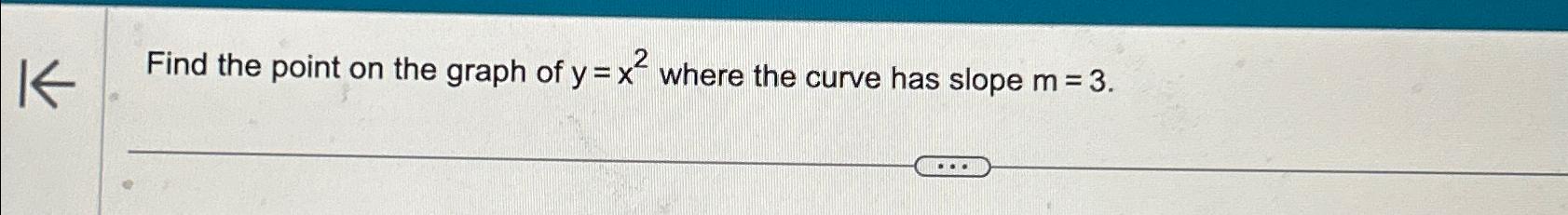 Solved Find the point on the graph of y=x2 ﻿where the curve | Chegg.com
