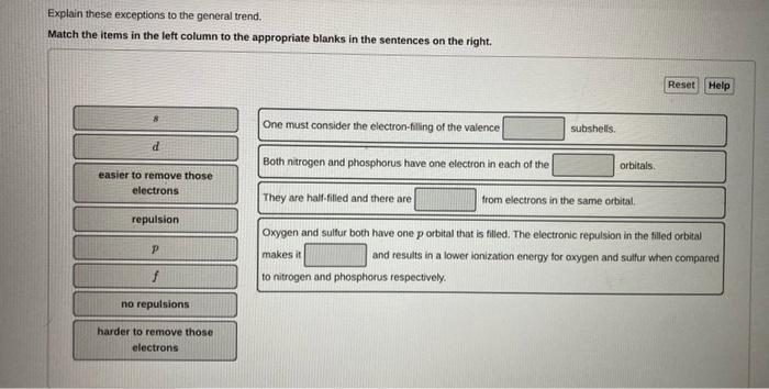 Solved In general, the ionization energy increases as you | Chegg.com