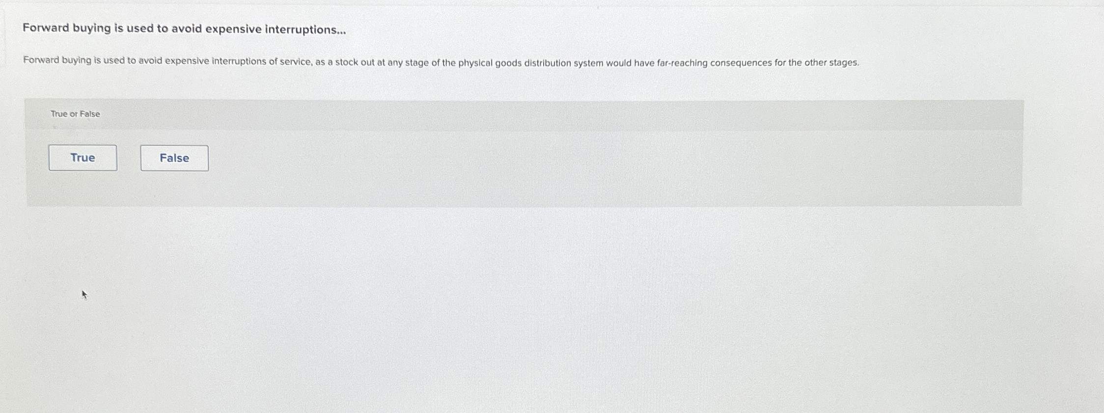 Solved Forward buying is used to avoid expensive | Chegg.com