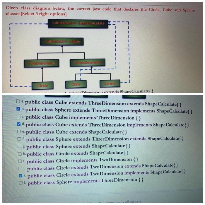 Solved Given Class Diagram Below The Correct Java Code That 8728