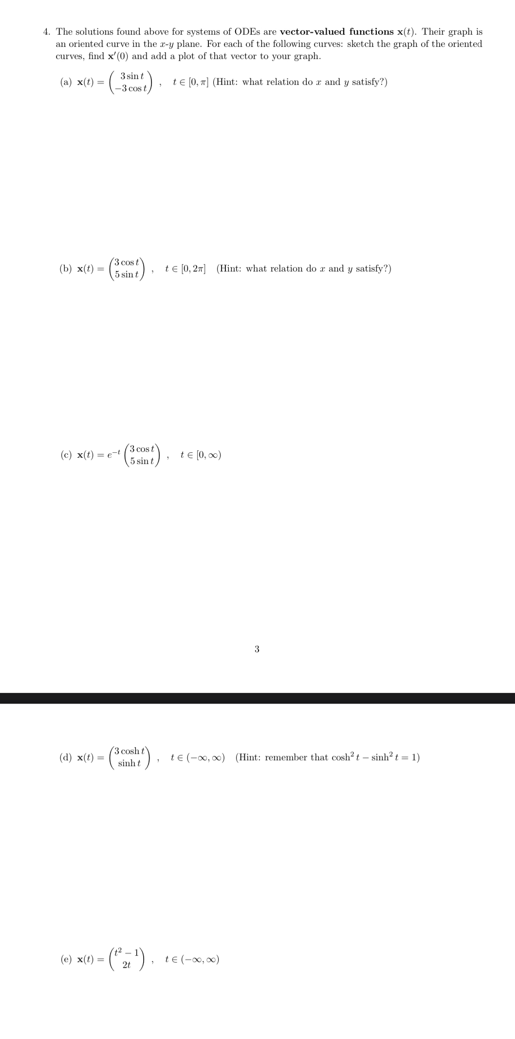 Solved The solutions found above for systems of ODEs are | Chegg.com