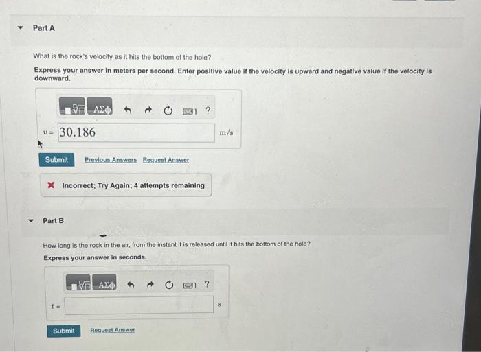 Solved A rock is tossed straight up with a speed of 26 m/s. | Chegg.com