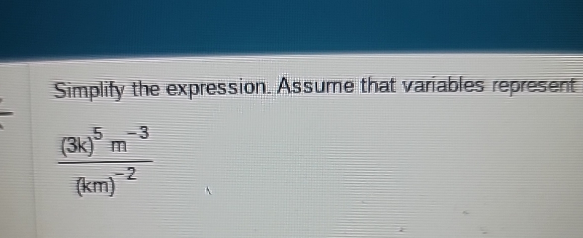 Solved Simplify the expression. Assume that variables | Chegg.com