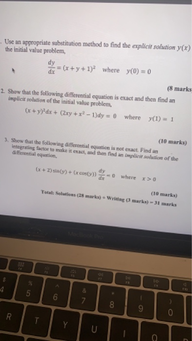 Solved Use an appropriate substitution method to find the | Chegg.com