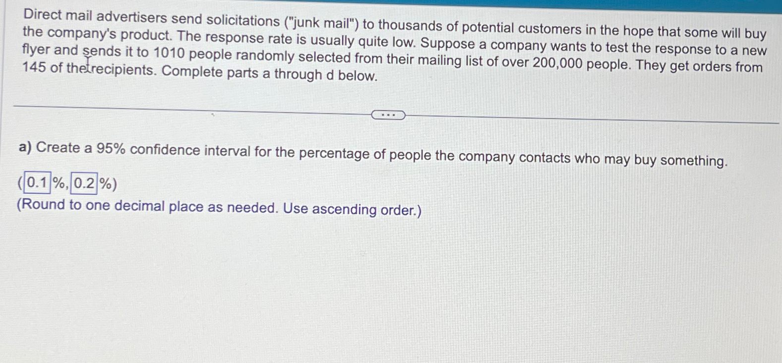 Direct mail advertisers send solicitations ("junk | Chegg.com