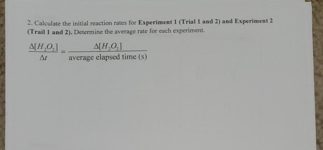 Solved Chem 1112 - Home Lab - The Vitamin C Clock Reaction - | Chegg.com