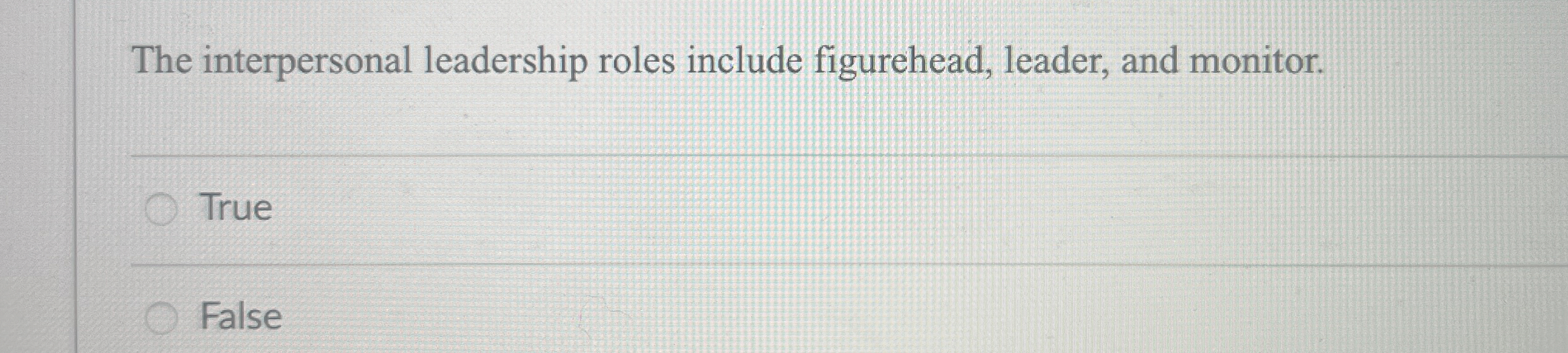 Solved The interpersonal leadership roles include | Chegg.com